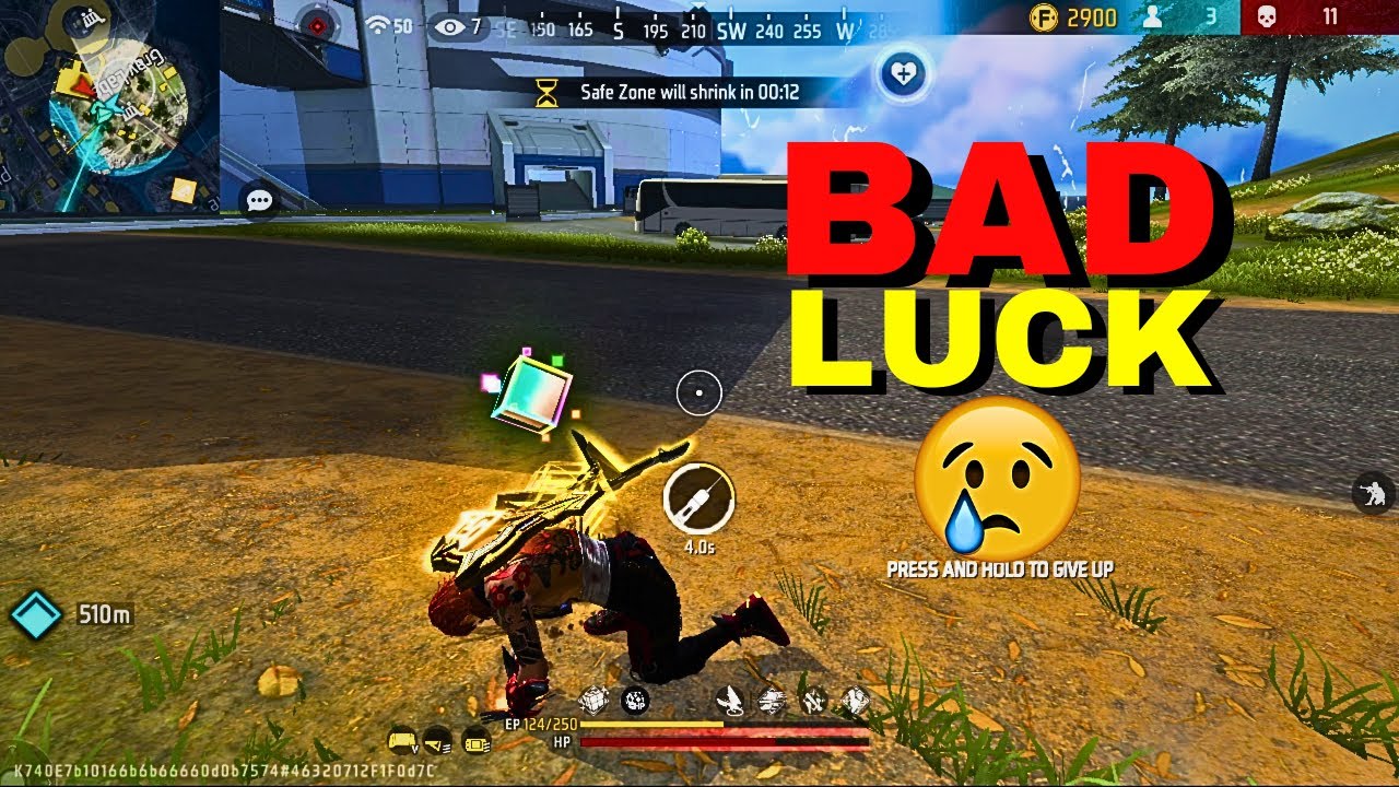 Free Fire || Bad Luck Never Leaves😢 - YouTube