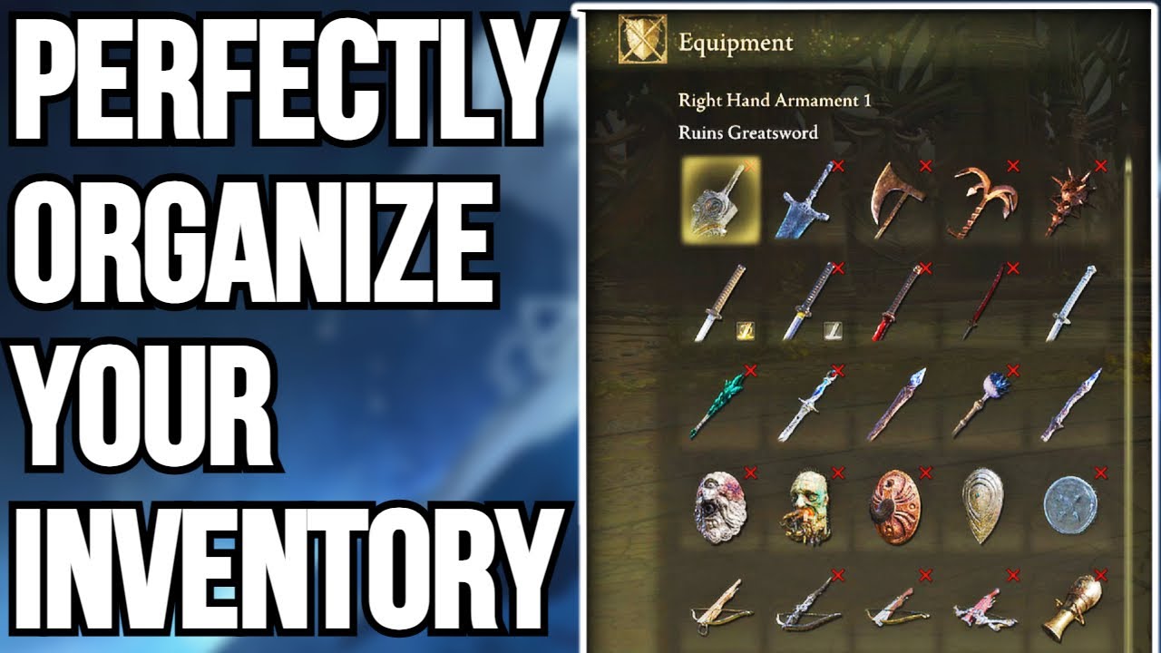 Elden Ring - How to Customize Your Inventory in Whatever Order You Want ...