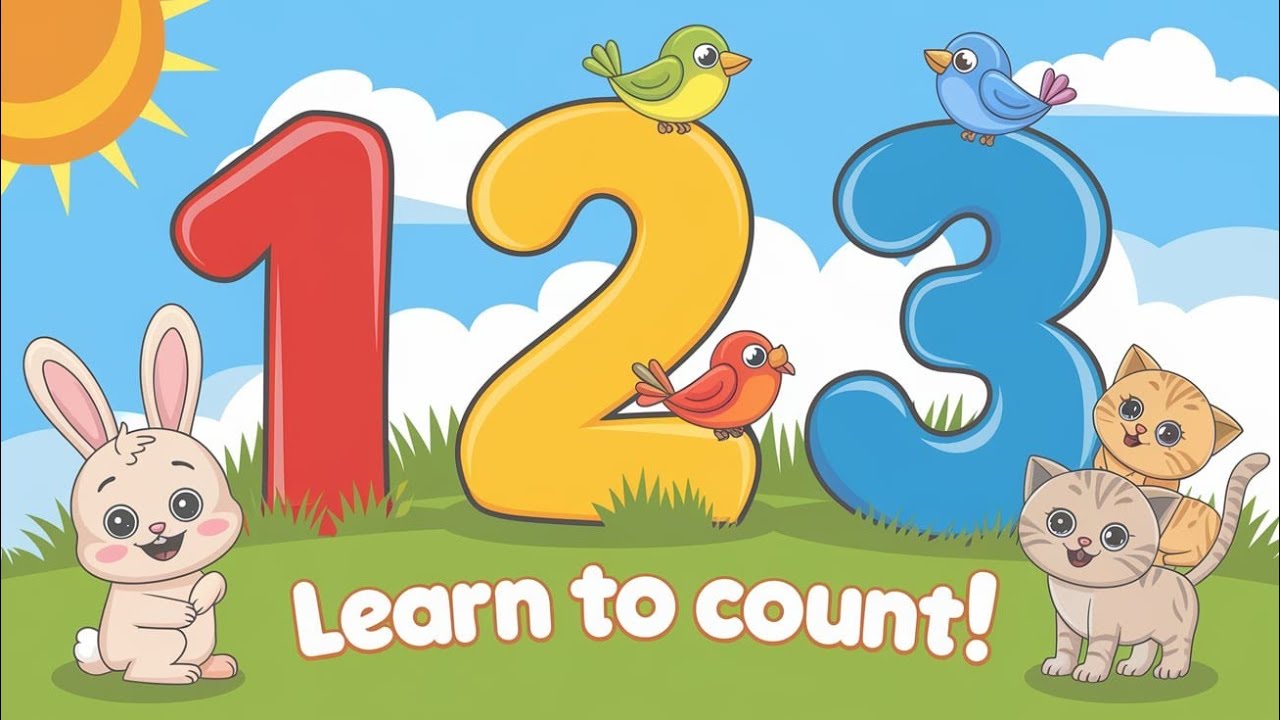Learn to Count 1 to 10 with Cute Animals | Counting Song for Kids ...