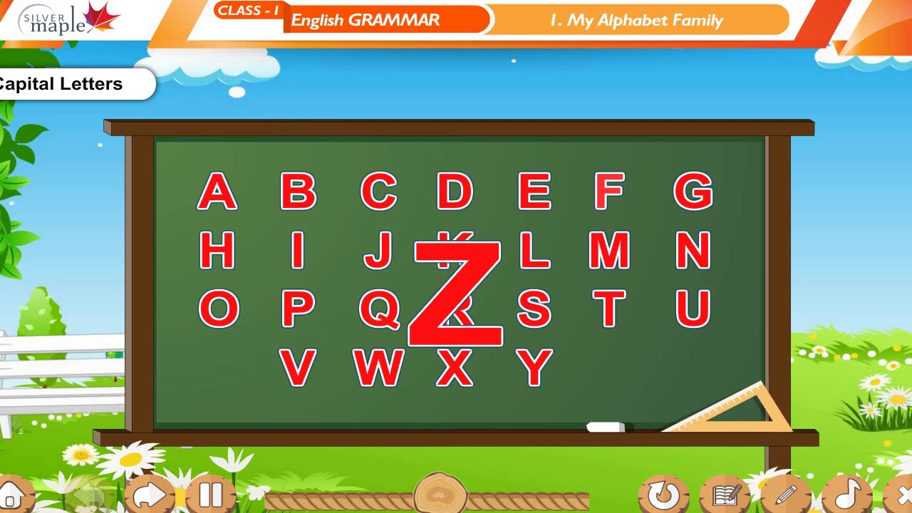 class 1st lesson 1 english grammar in english part I - YouTube