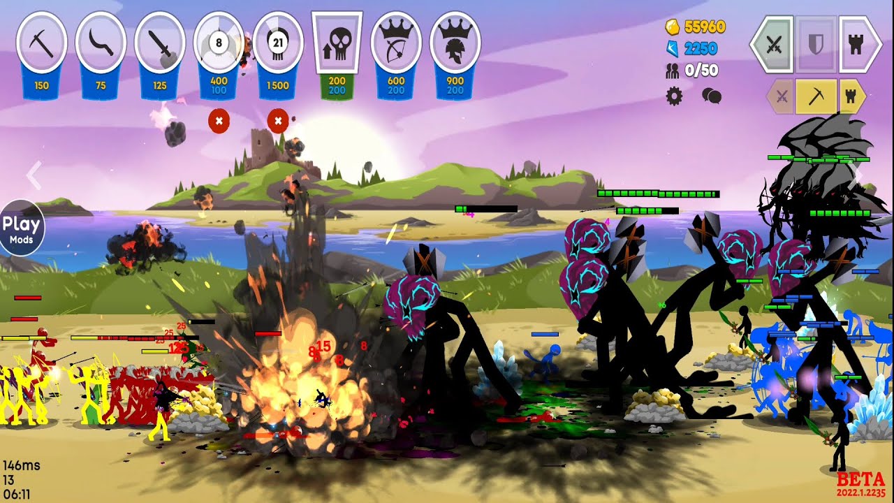 Stick War 3: The BEST MOD Menu EVER! - YouTube