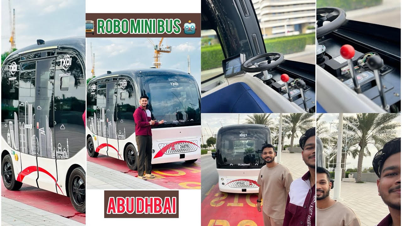DRIVER ആവശ്യമില്ലാത്ത BUS|😳ROBO MINI BUS| ABU DHABI 🚍 - YouTube