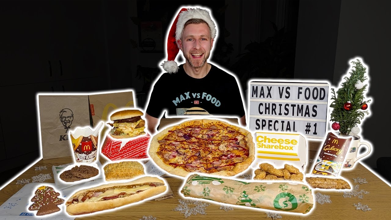 ULTIMATE FAST FOOD FEASTIVE FEAST - CHRISTMAS FOOD CHALLENGE - YouTube