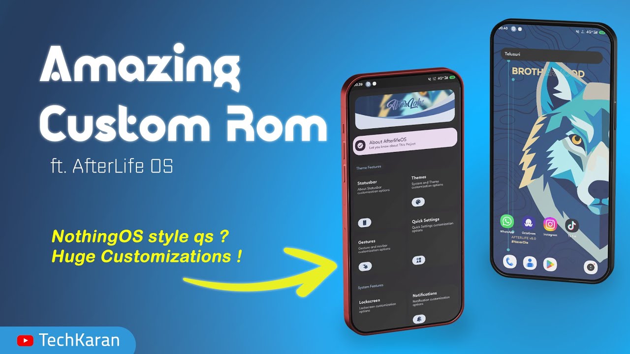🚀 Finally BACK: Afterlife OS 🔥 NothingOS QS Style + More | Android 16 ...