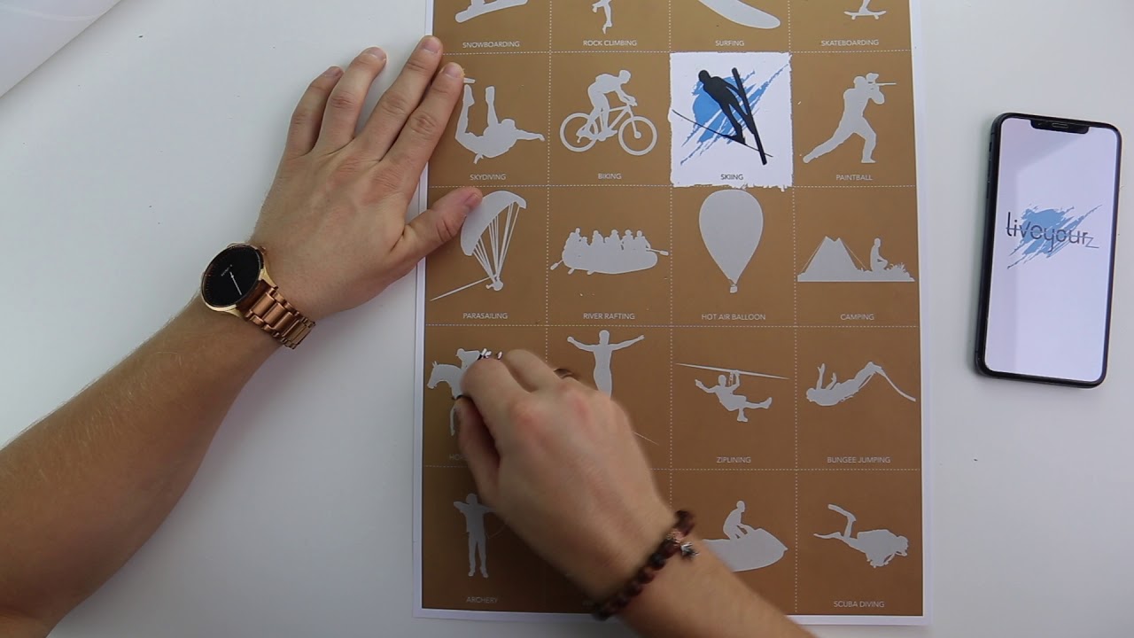 liveyourz - Scratch off activity board - YouTube