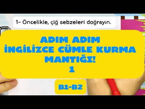 ✅ B1-B2 🚀 İNGİLİZCEDE CÜMLE KURMA MANTIĞI 1 #ingilizce  #ingilizceöğreniyorum 