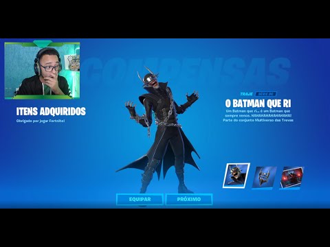 COMO TER GRATIS SKIN BATMAN QUE RI CAPITULO 3 FORTNITE - YouTube