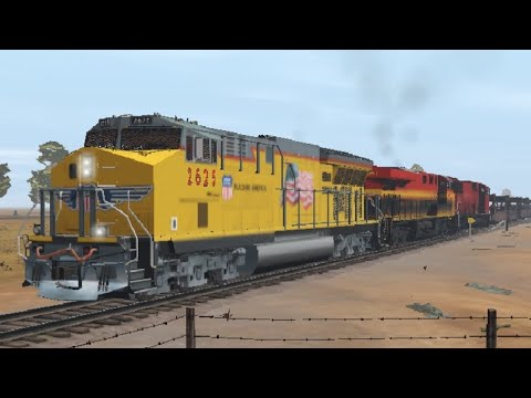 Trainz 3 UP #2625 pass by - YouTube