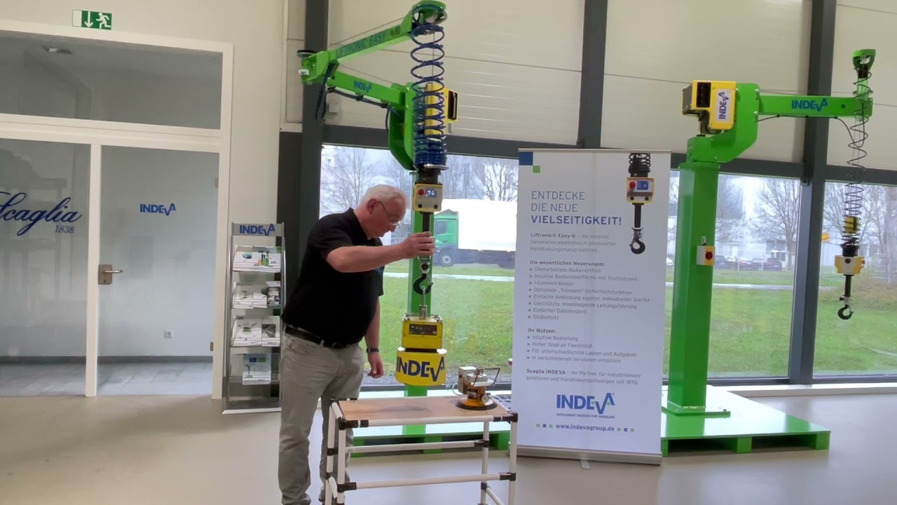 Der Liftronic Easy-6 mit autarken Lastaufnahmemitteln - YouTube