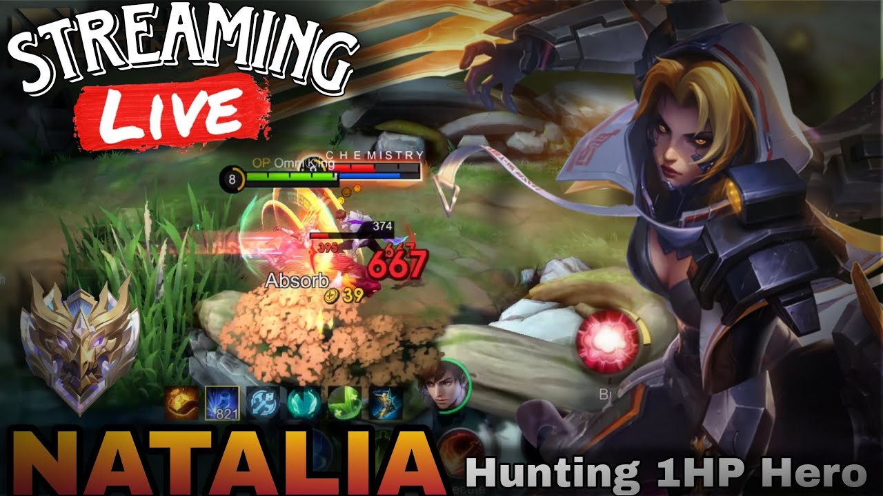 NATALIA ONLY GAMEPLAY | MLBB LIVE STREAM GAMEPLAY - YouTube