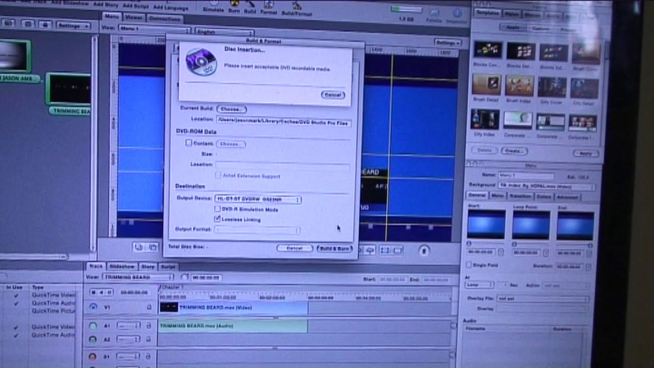 VIDEO 137 DVD STUDIO PRO 4 TEMPLATE - YouTube