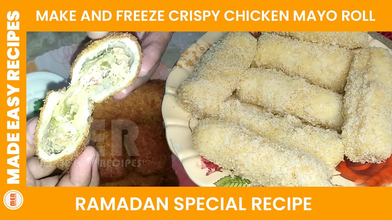 Make and Freeze Crispy Chicken Mayo Bread Roll | How To Make Chicken ...