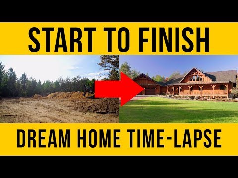 Home Construction Start to Finish - Building a New House Time Lapse!