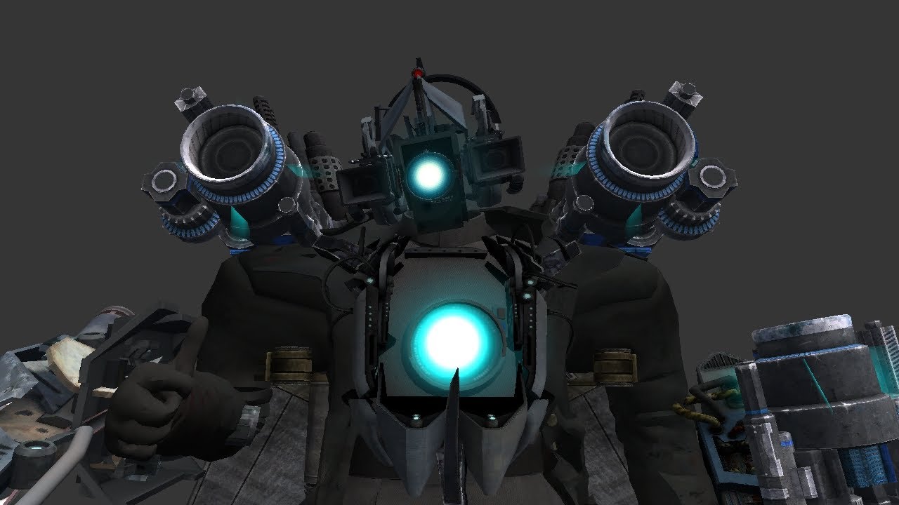 test Titan cameraman laser canon - YouTube