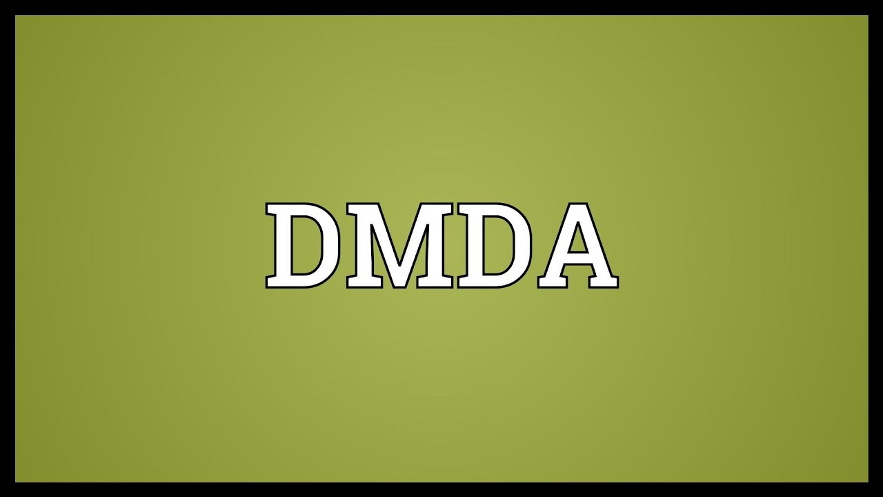 DMDA Meaning - YouTube