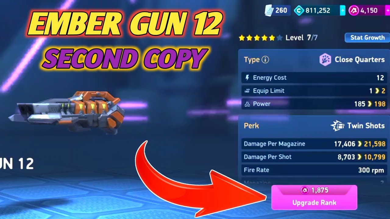 Finally Upgraded Ember Gun 12 and Unlocked Second Copy | Mech Arena ...