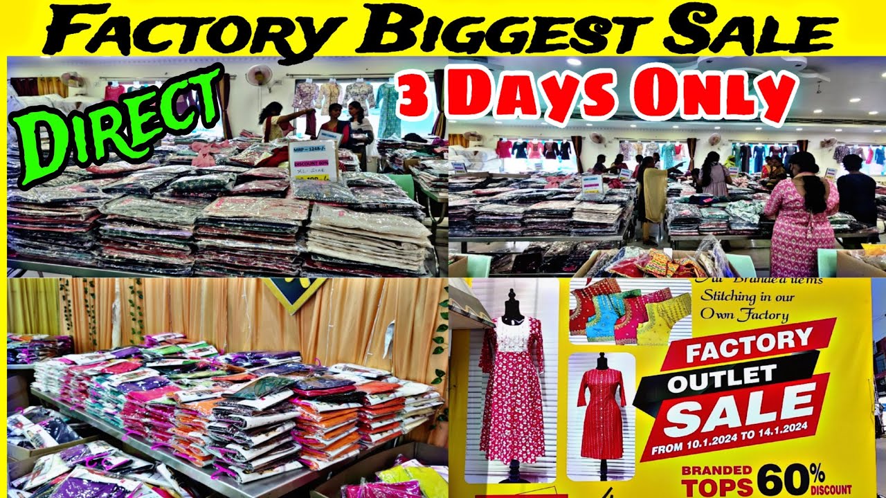 Direct Factory Outlet Sale 🤩 Branded Kurti 60% Discount Sale🤩 3 Days ...