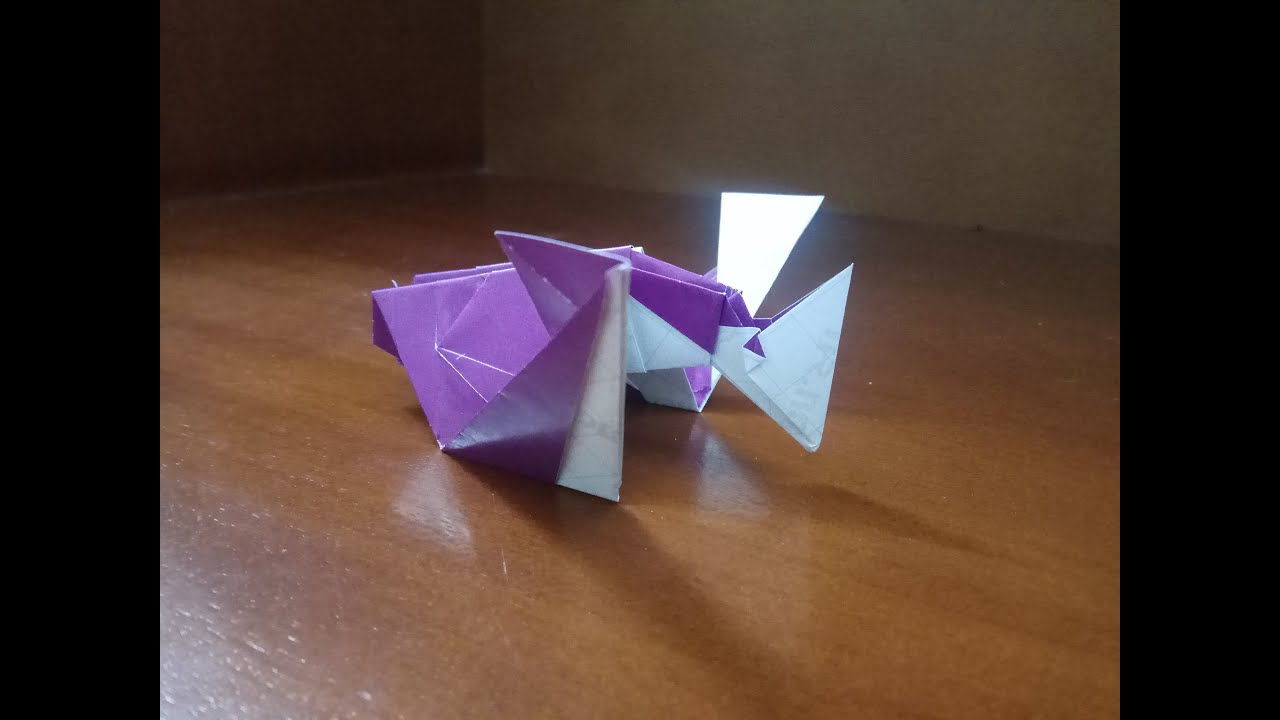Origami Dinosaur Tapejara - YouTube
