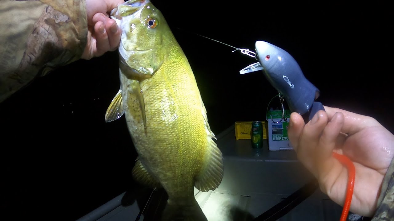Night Fishing w/ a RAT! PB 2-Piece Rat Catches Bass at Night! - YouTube
