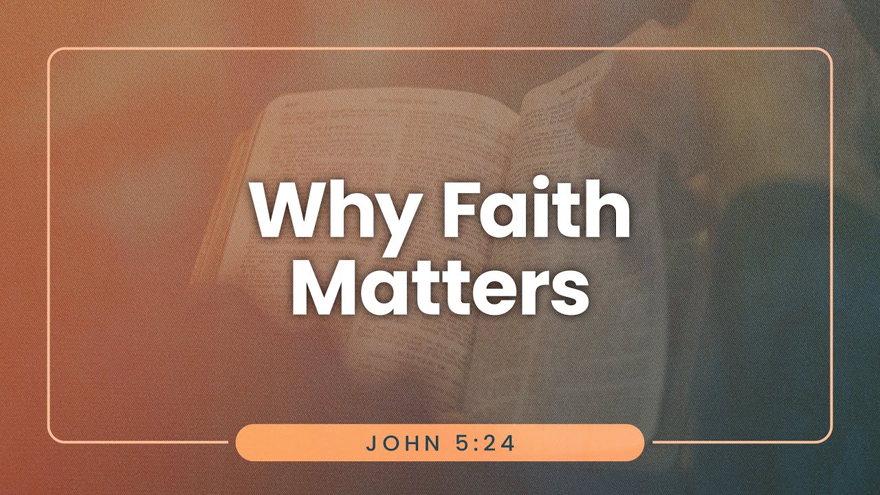Why Faith Matters | Dr. David Dean - YouTube