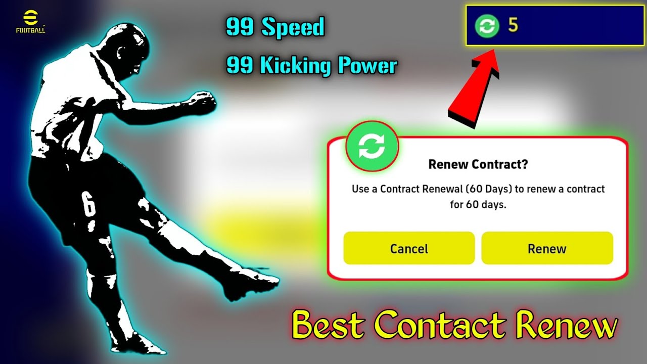 Best Contact Renewal 99 Speed ! 99 Kicking Power ! 95 Stamina ! In ...