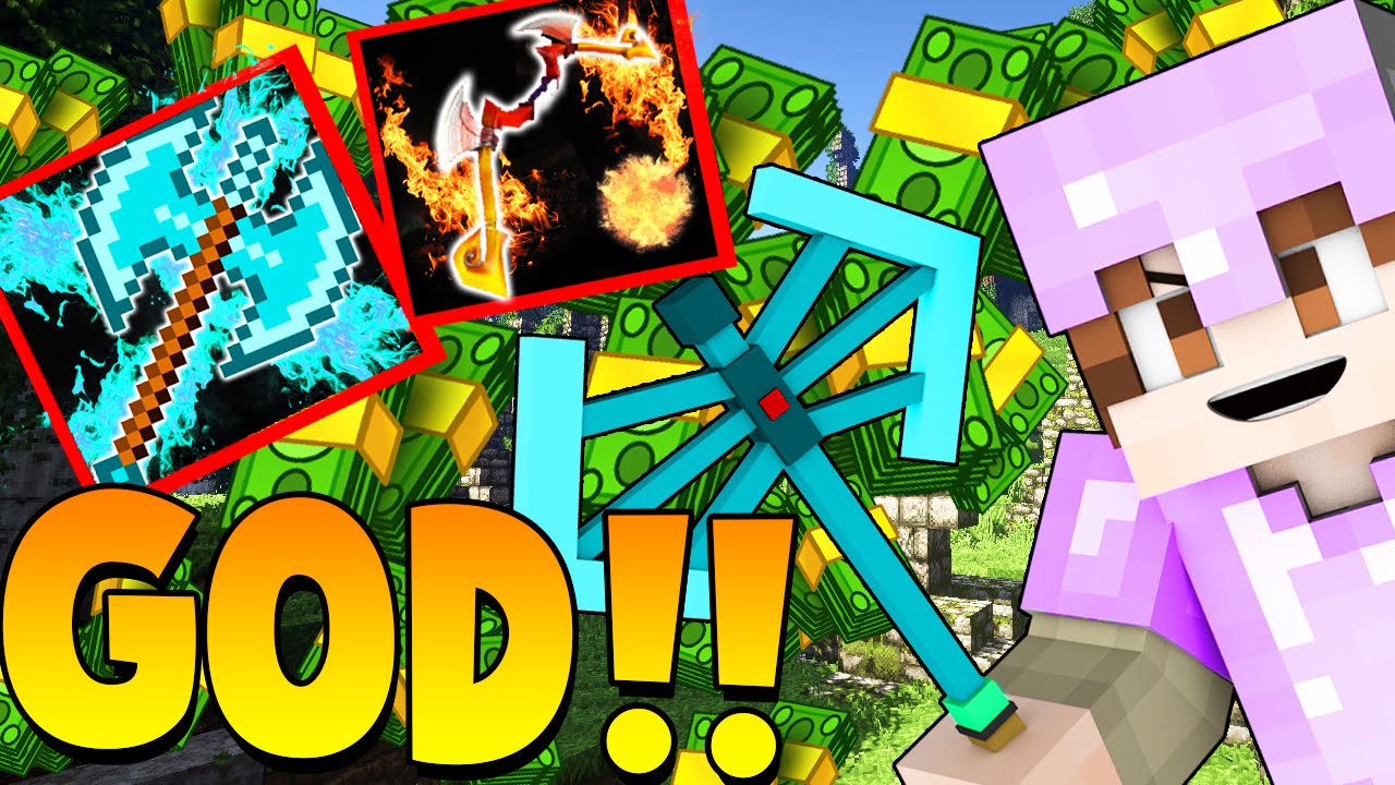 OVERPOWERED GOD AXE BEST 2 vs 1 EVER! | Minecraft: Money Wars 1.9 TEAMS ...