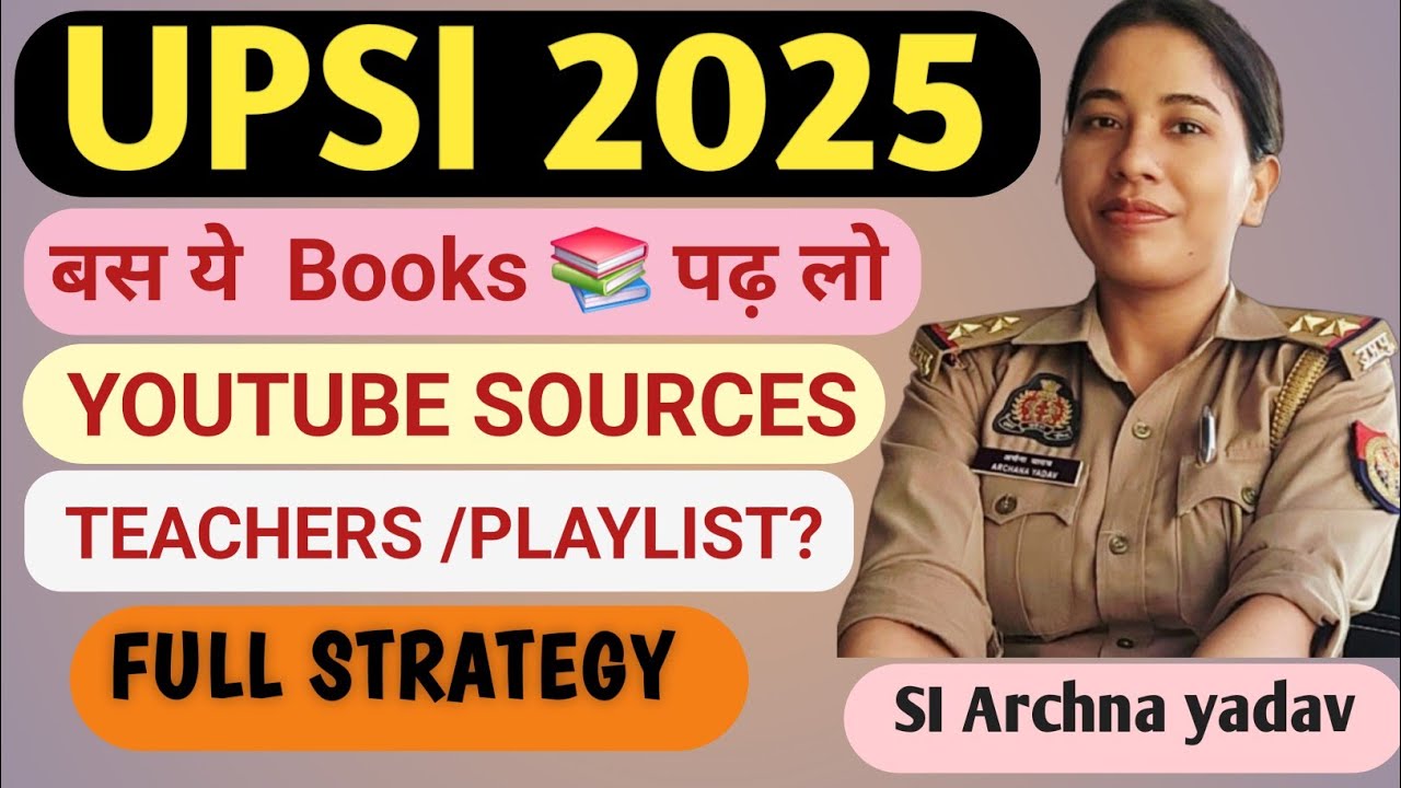UPSI Top Books & Teachers | Complete Preparation 2025 #UPSI2025 #UPSI # ...