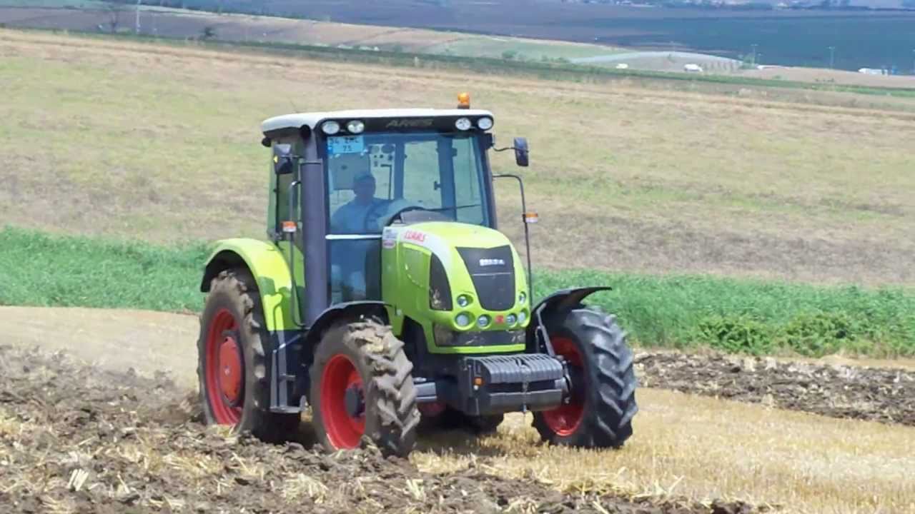 CLAAS ARES 557 ATX PLOUGHING WITH 6 FURROW PLOUGH - NECİP TUTMAZ İLE ...