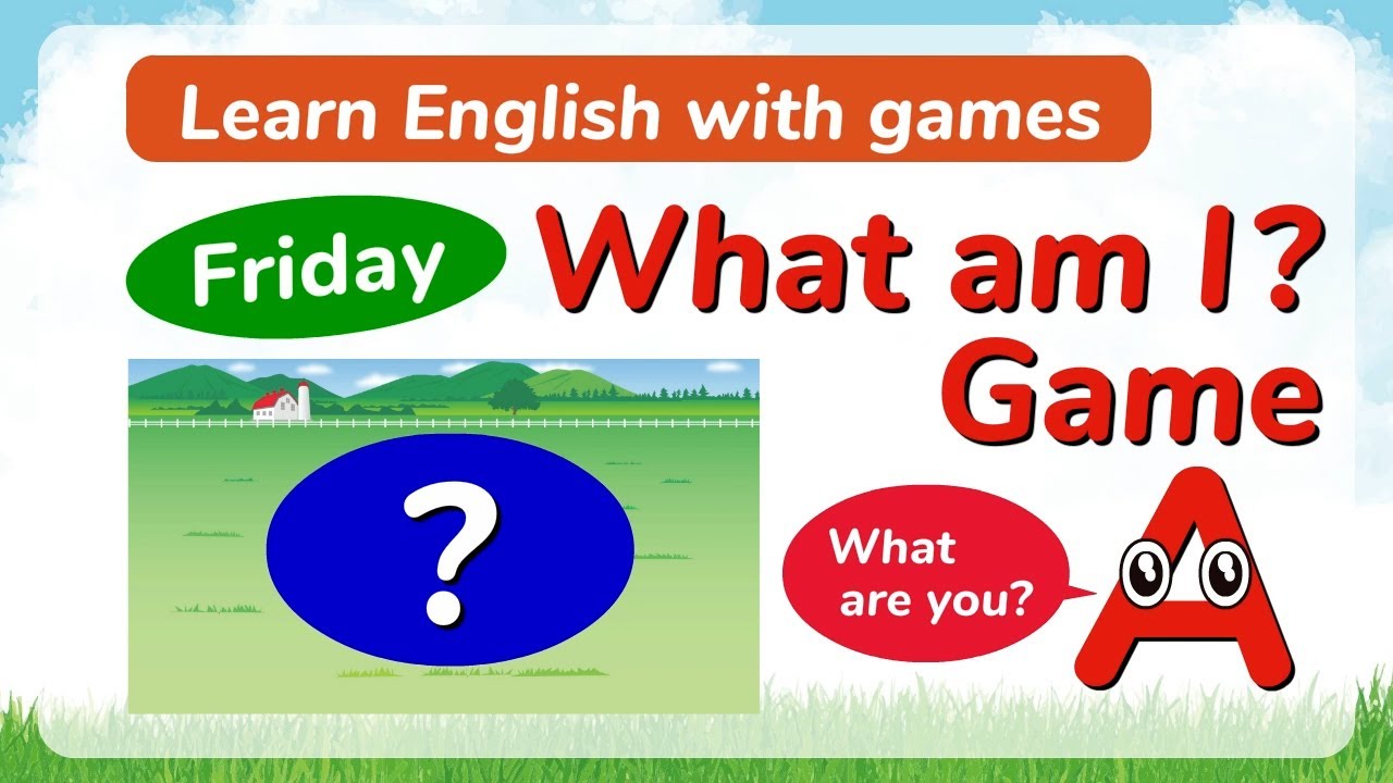 What am I Game Week1 | Learn English with games - YouTube