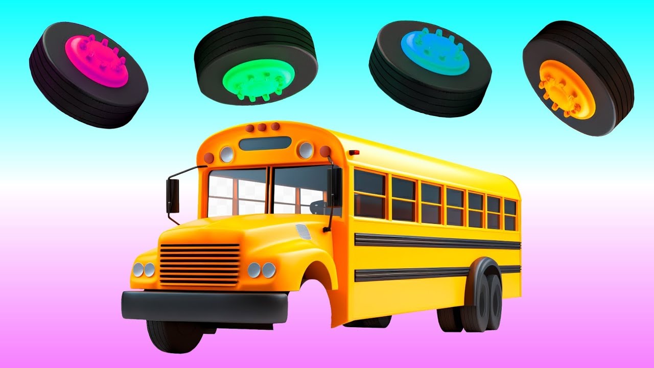 MENEBAK GAMBAR RODA BIS SEKOLAH (SCHOOL BUS) DENGAN BENAR ? - YouTube