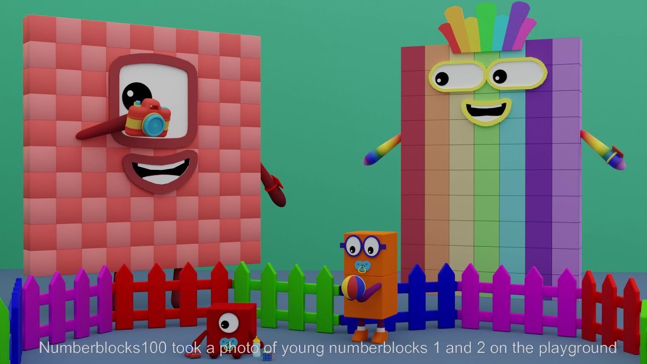 Numberblocks100 took a photo of young numberblocks 1 and 2 on the ...