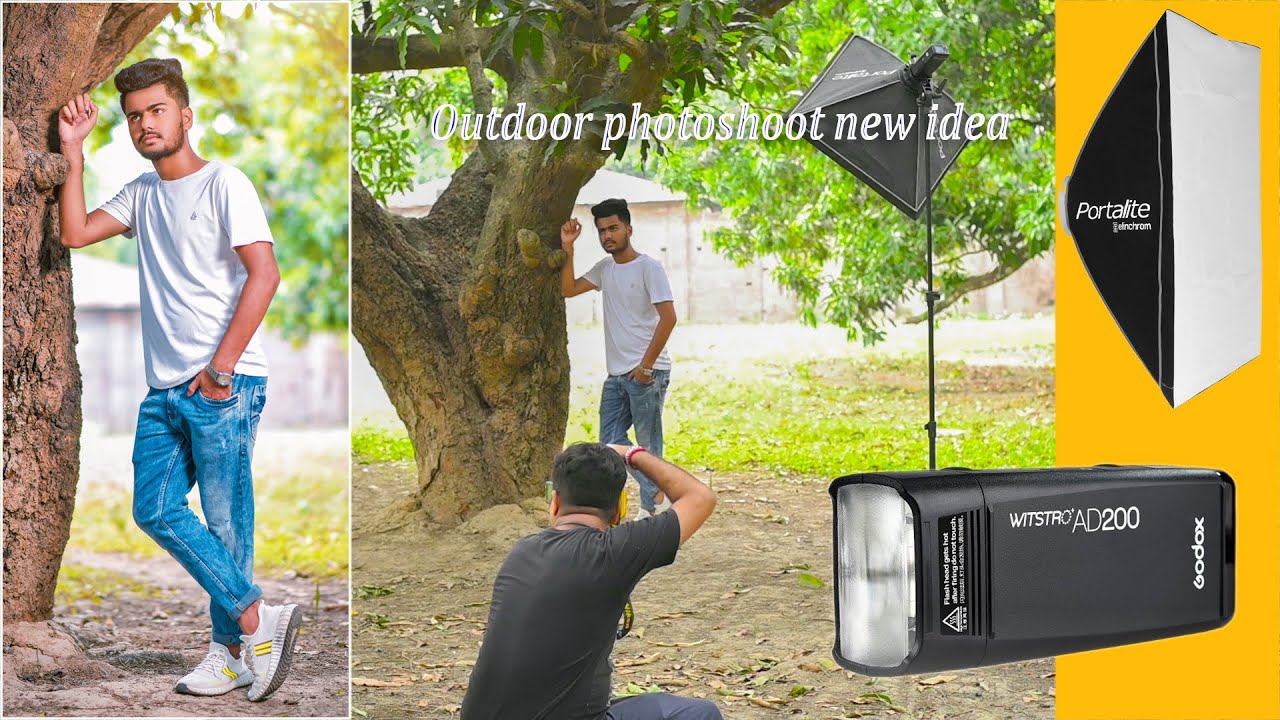 Outdoor photoshoot with godox ad200 and elinchrom softbox with Nikon ...