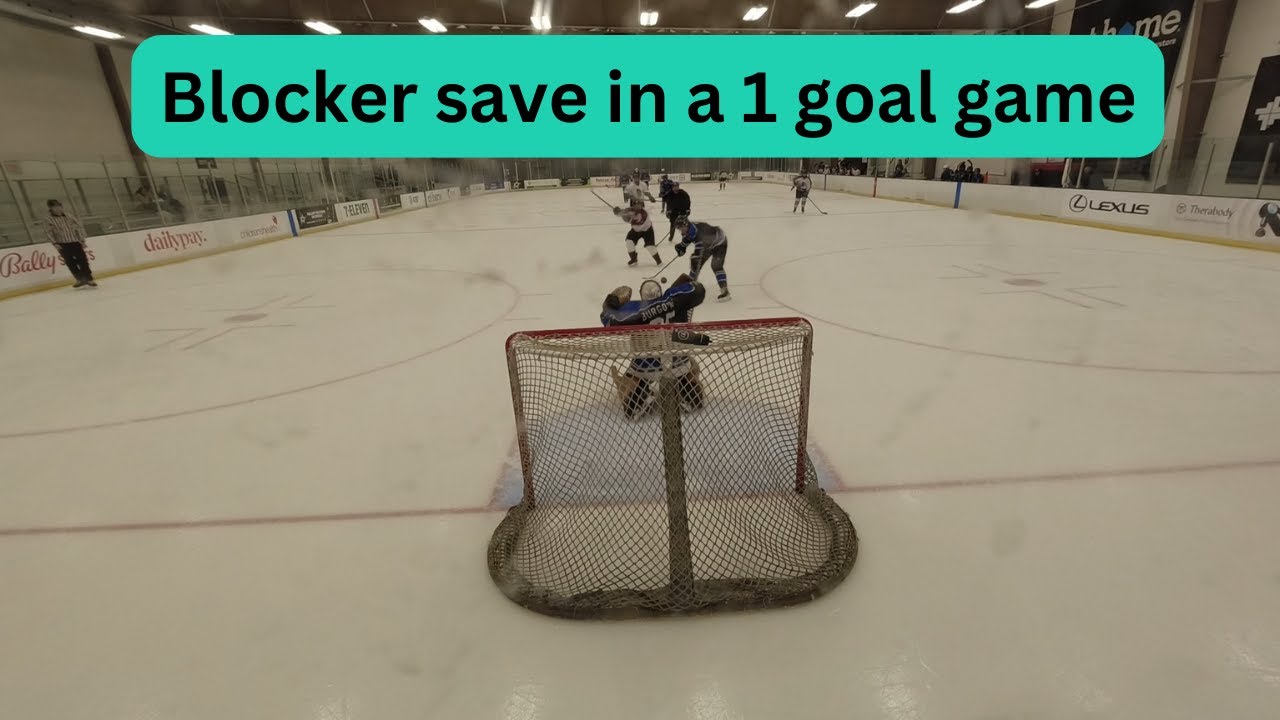 Blocker save in a 1 goal game...will it be enough?... Watch it unfold ...