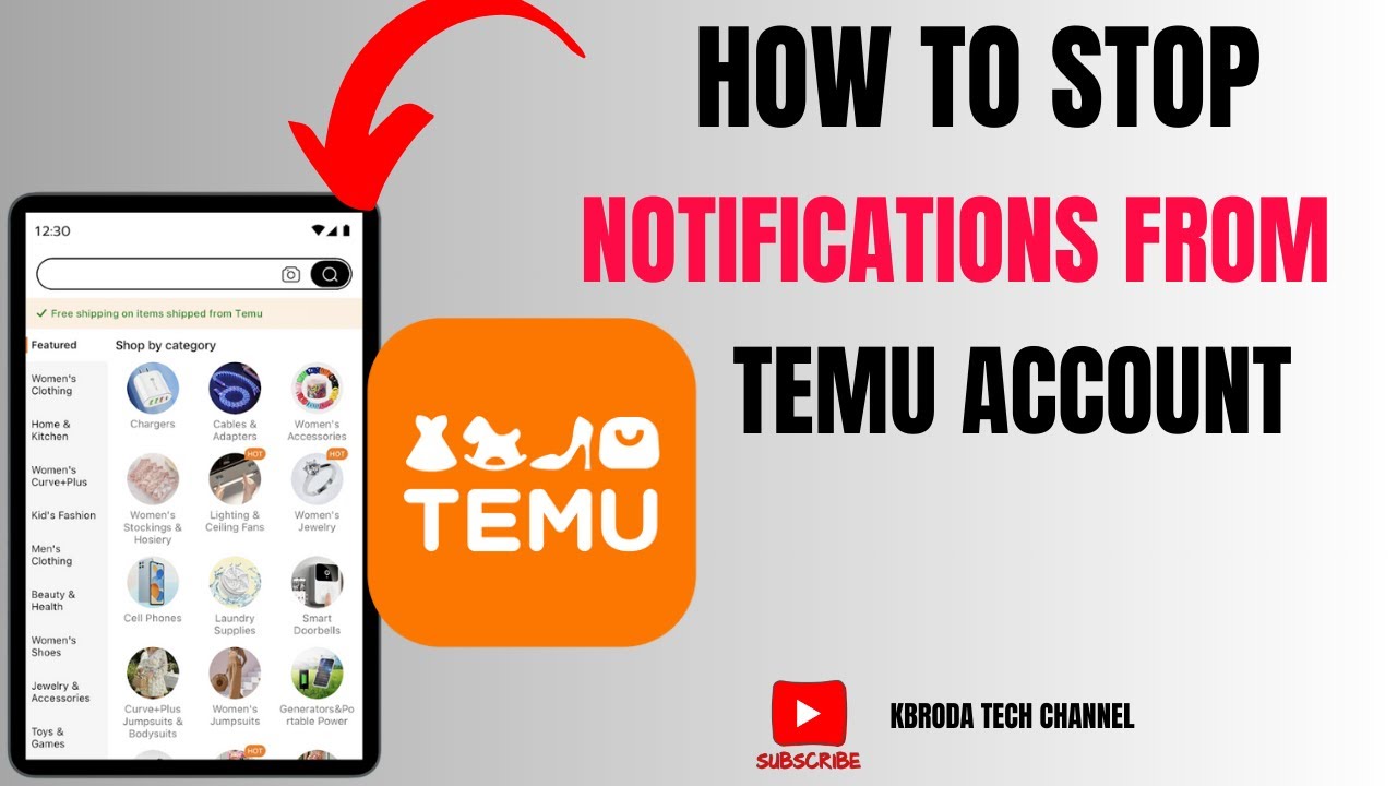 How To Block or Stop Notifications From Your Temu App - YouTube