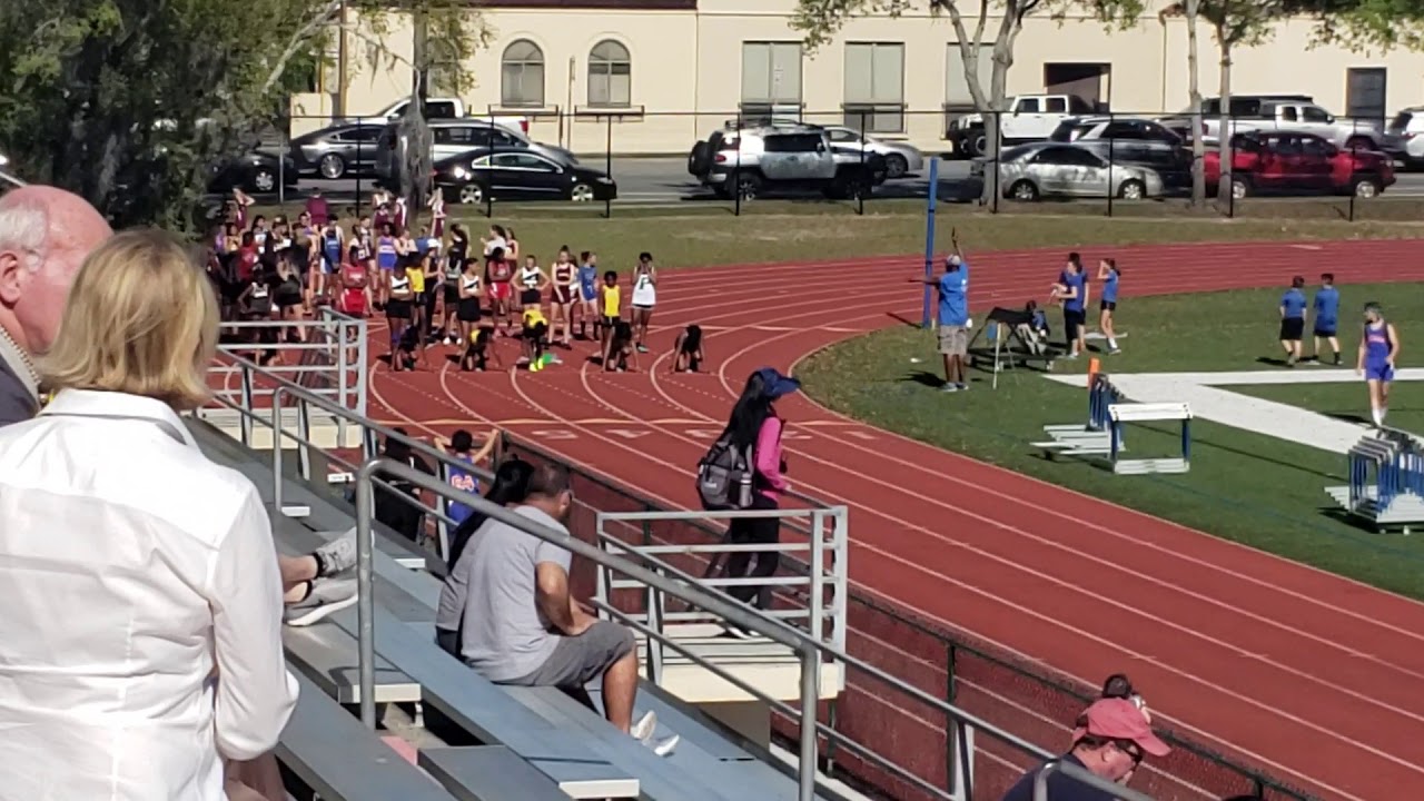 Oakleaf Jr High 100m Track and Field 2019 - YouTube