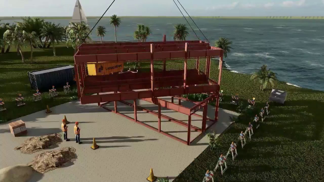 New Castle Model Assembling of Shipping Container - YouTube