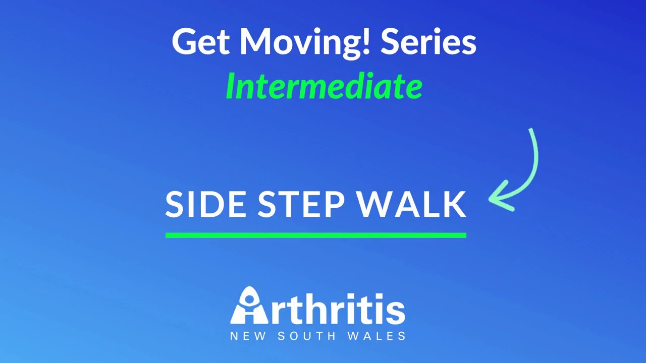 Get Moving! Exercise Series: Intermediate 11. Side Step Walk - YouTube