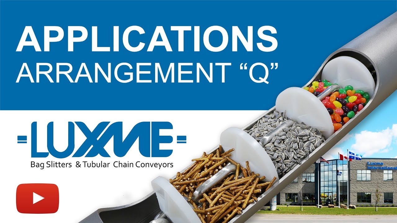 Arrangement Q - Tubular Drag Chain Conveying Systems by Luxme - YouTube