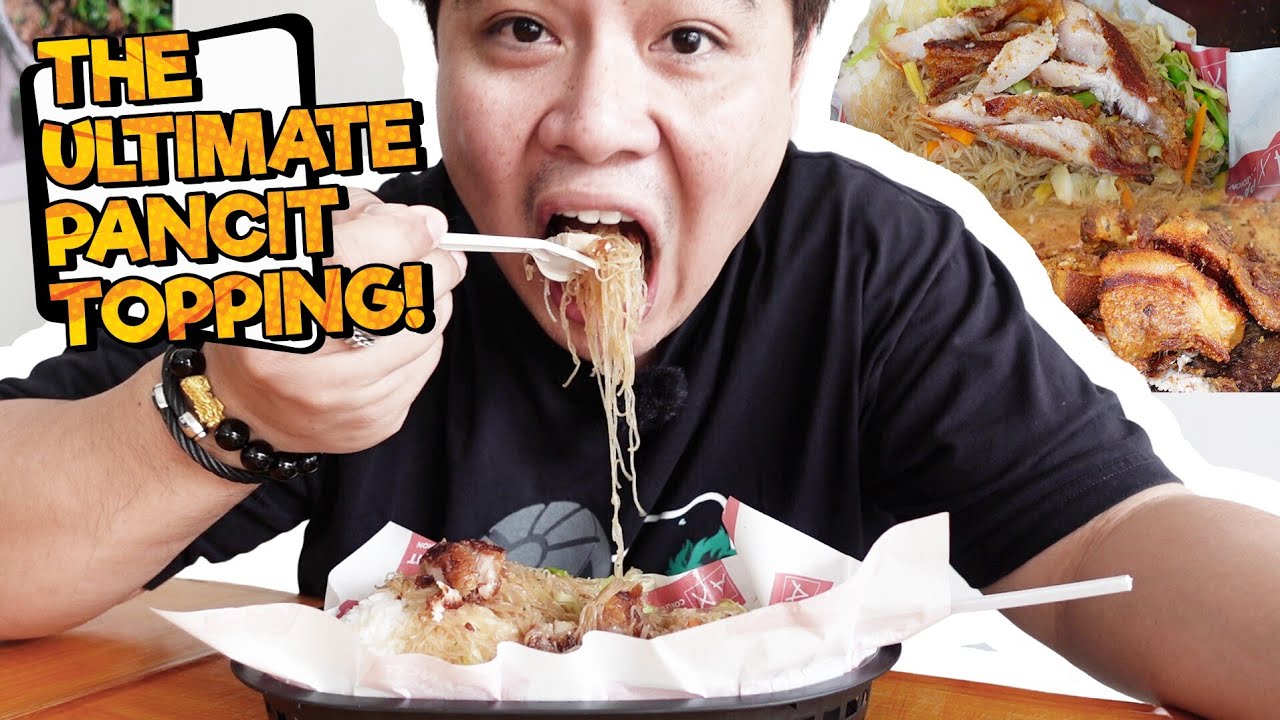 LECHON KAWALI as Pancit TOPPING?! AX Pancit Con Lechon | Jayzar Recinto ...