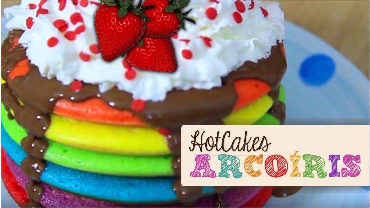 HOTCAKES ARCOÍRIS - TORTITAS ARCOÍRIS | DACOSTA'S BAKERY - YouTube