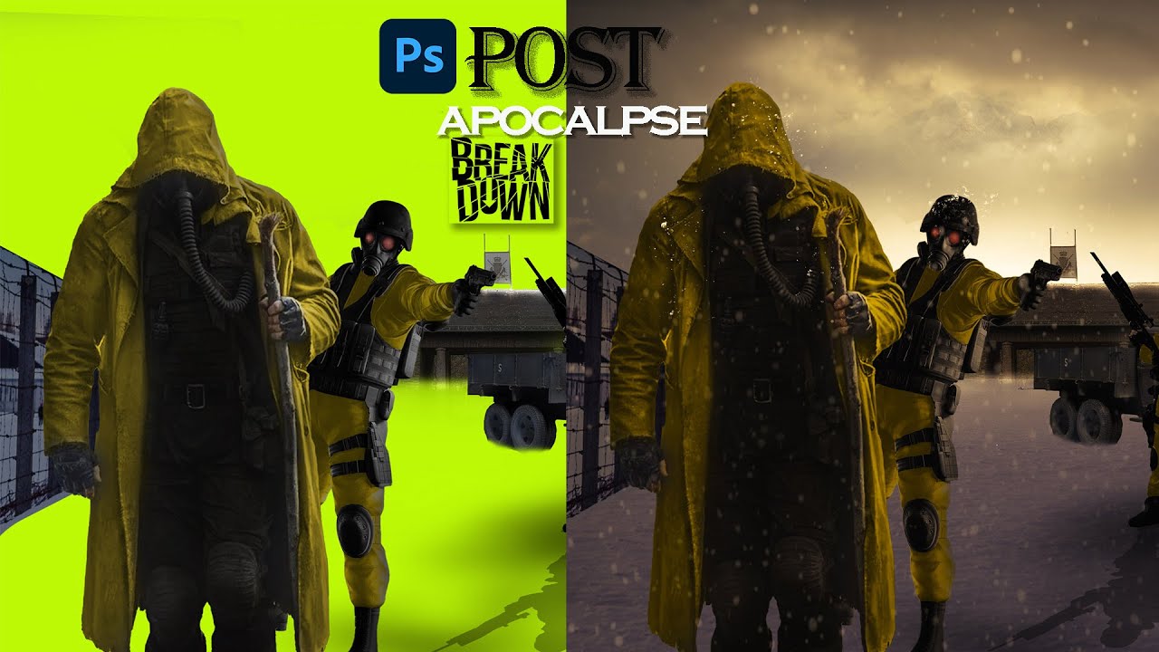 post apocalyptic photoshop||post apocalyptic photo manipulation - YouTube