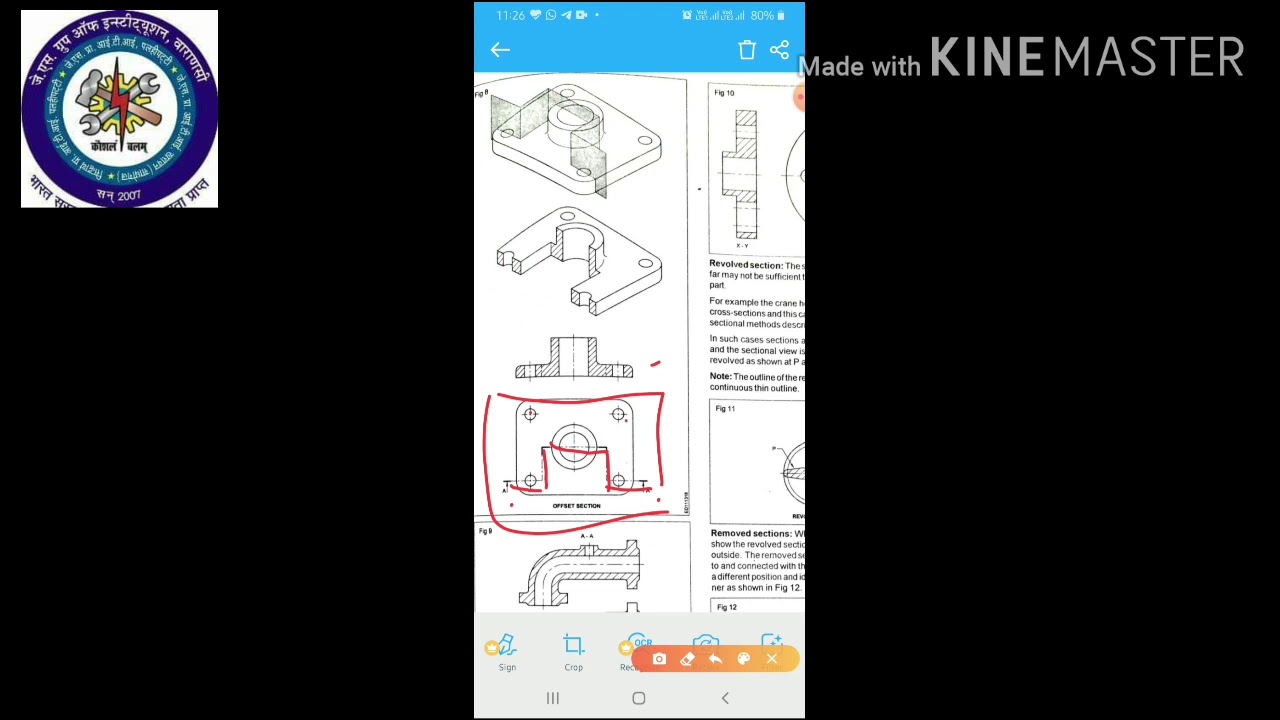 Fitter Second Year Engg. Drawing || Intro. Of Sectioning By Suryabali ...