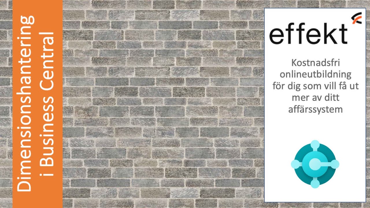 Dimensionshantering i Business Central - YouTube