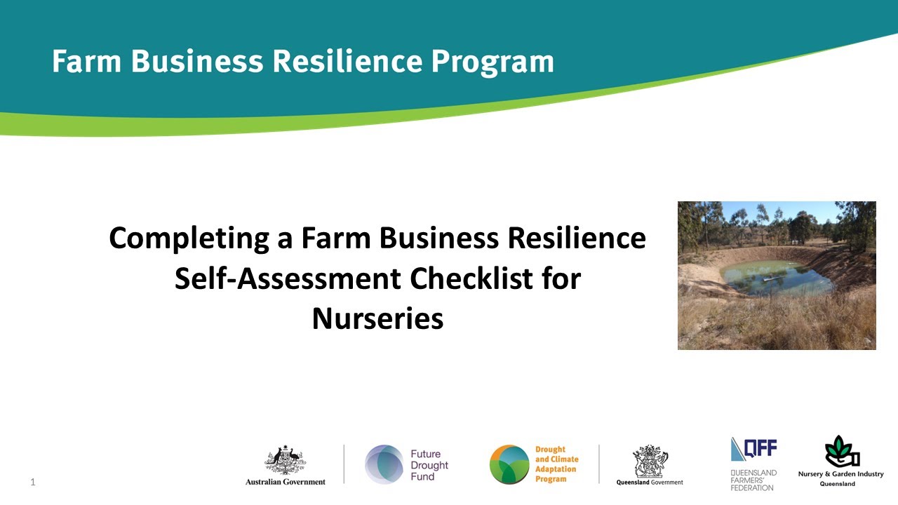How to complete a Farm Business Resilience Self Assessment Checklist ...