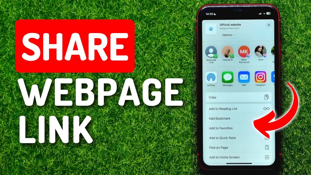 How to Share a Webpage Link on iPhone or iPad - YouTube