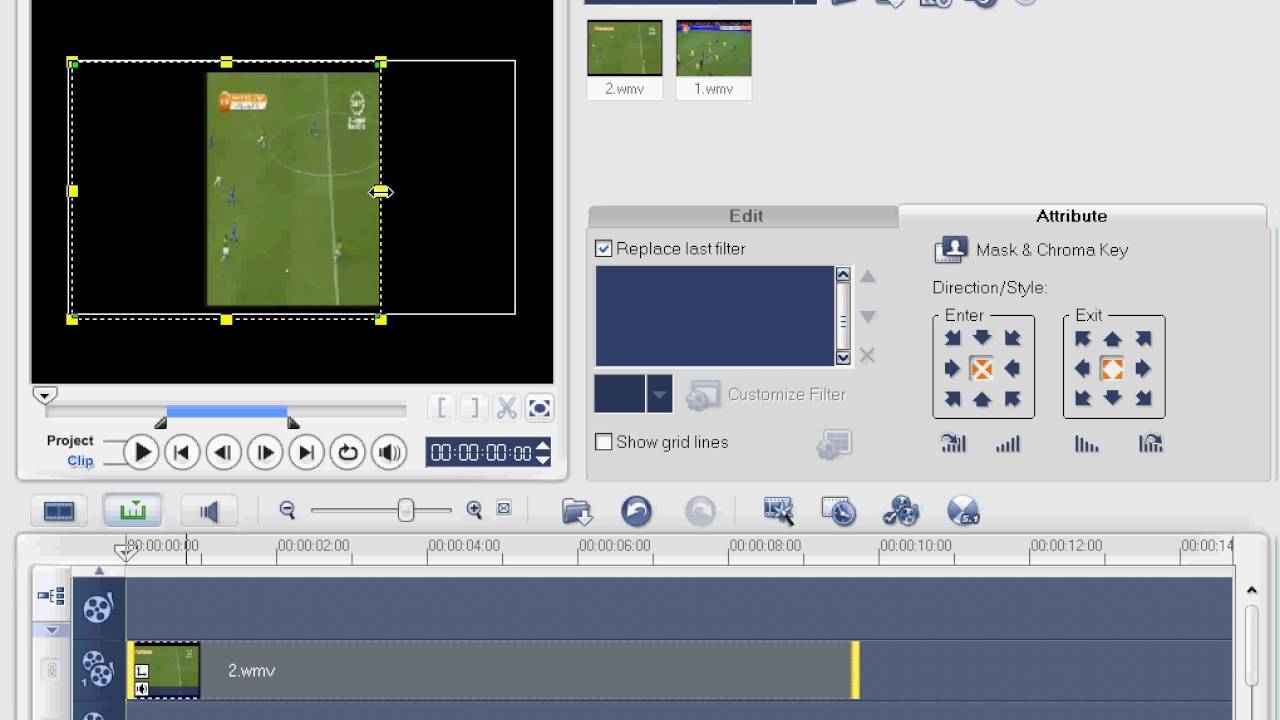 Ulead video studio | 9 | اضافه برواز ملون للفيديو - YouTube
