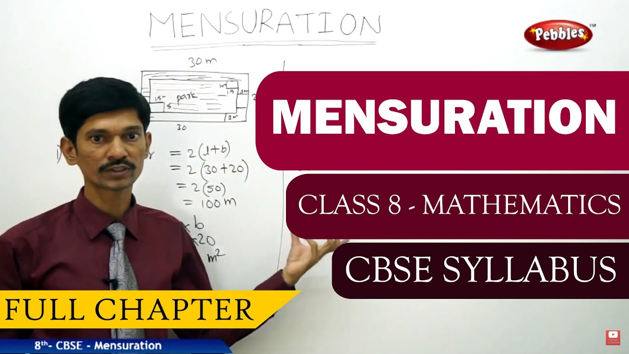 #Mensuration full lesson | Mathematics | Class 8 | CBSE Syllabus - YouTube