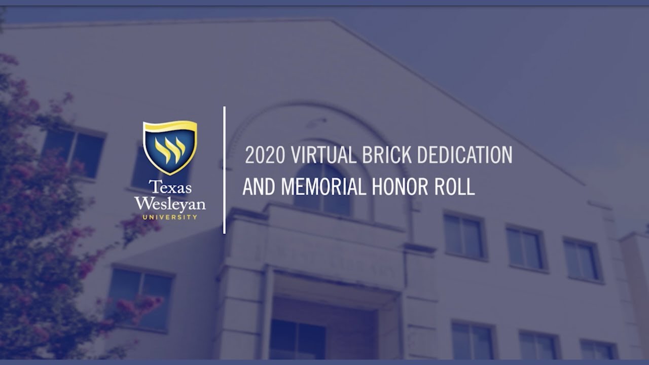 2020 Virtual Brick Dedication & Memorial Honor Roll - YouTube
