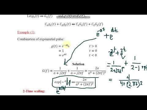 ELC 315 & ELCN211 Lecture 9 & 10 Fourier transform properties - YouTube