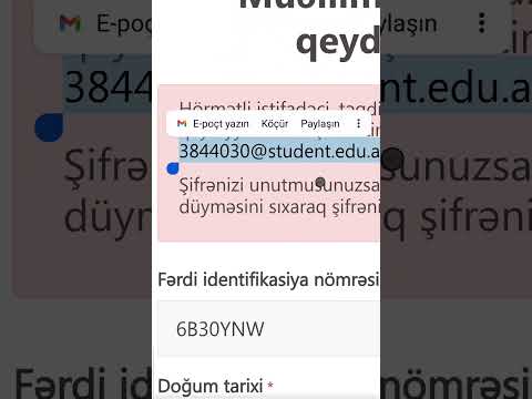 Virtual məktəbə müəllim və şagird qeydiyyatı.Şifrənin bərpası.
